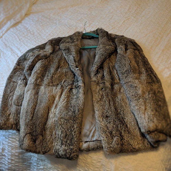 Jackets & Coats | Vintage Rabbit Fur Coat | Poshmark